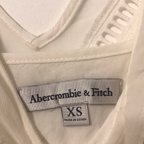 Abercrombie & Fitch | Dresses | Abercrombie And Fitch Vneck Lacey Ivory ...